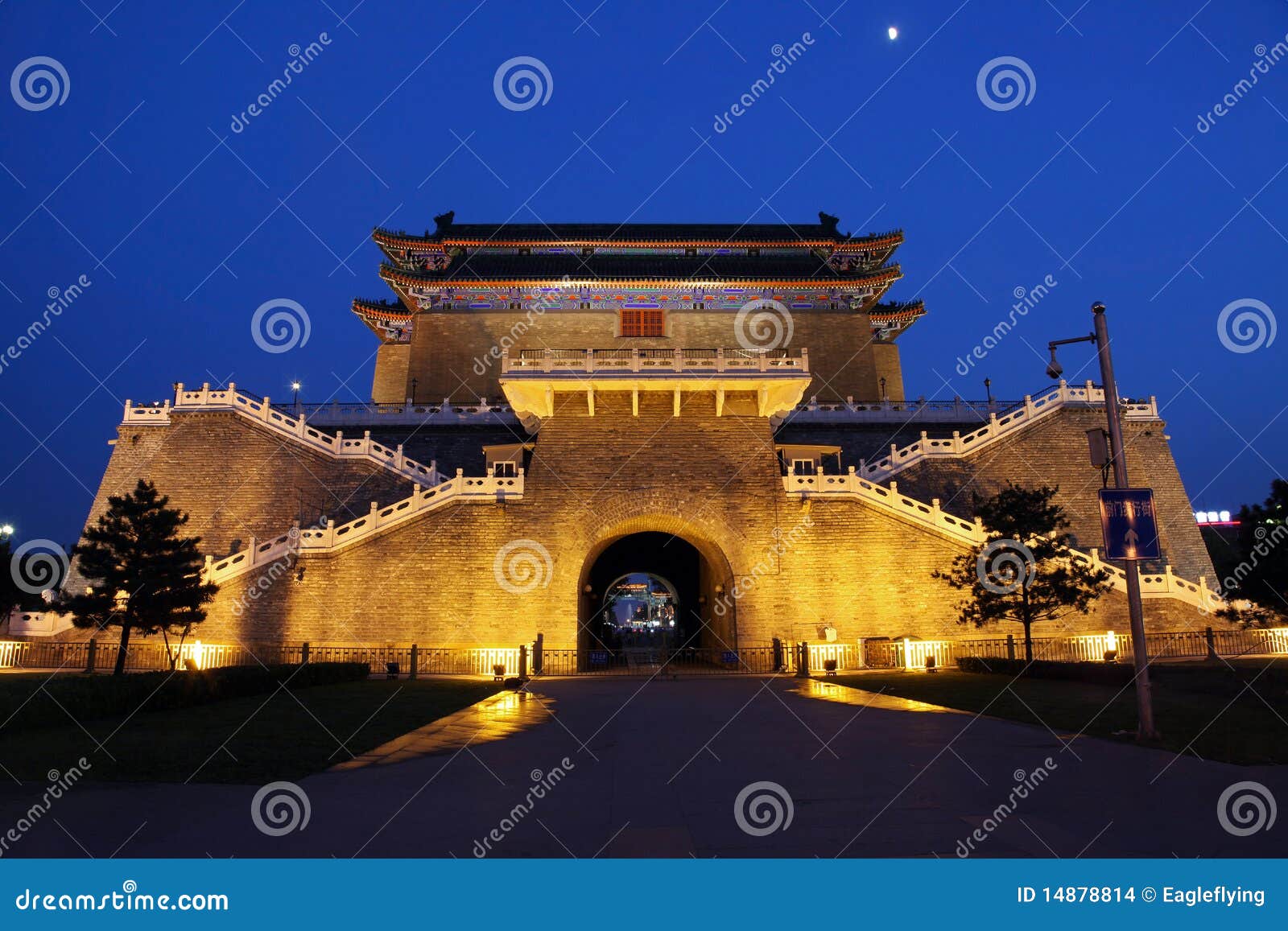 Zhengyangmen Gate in Beijing, China Stock Photo - Image of asian ...