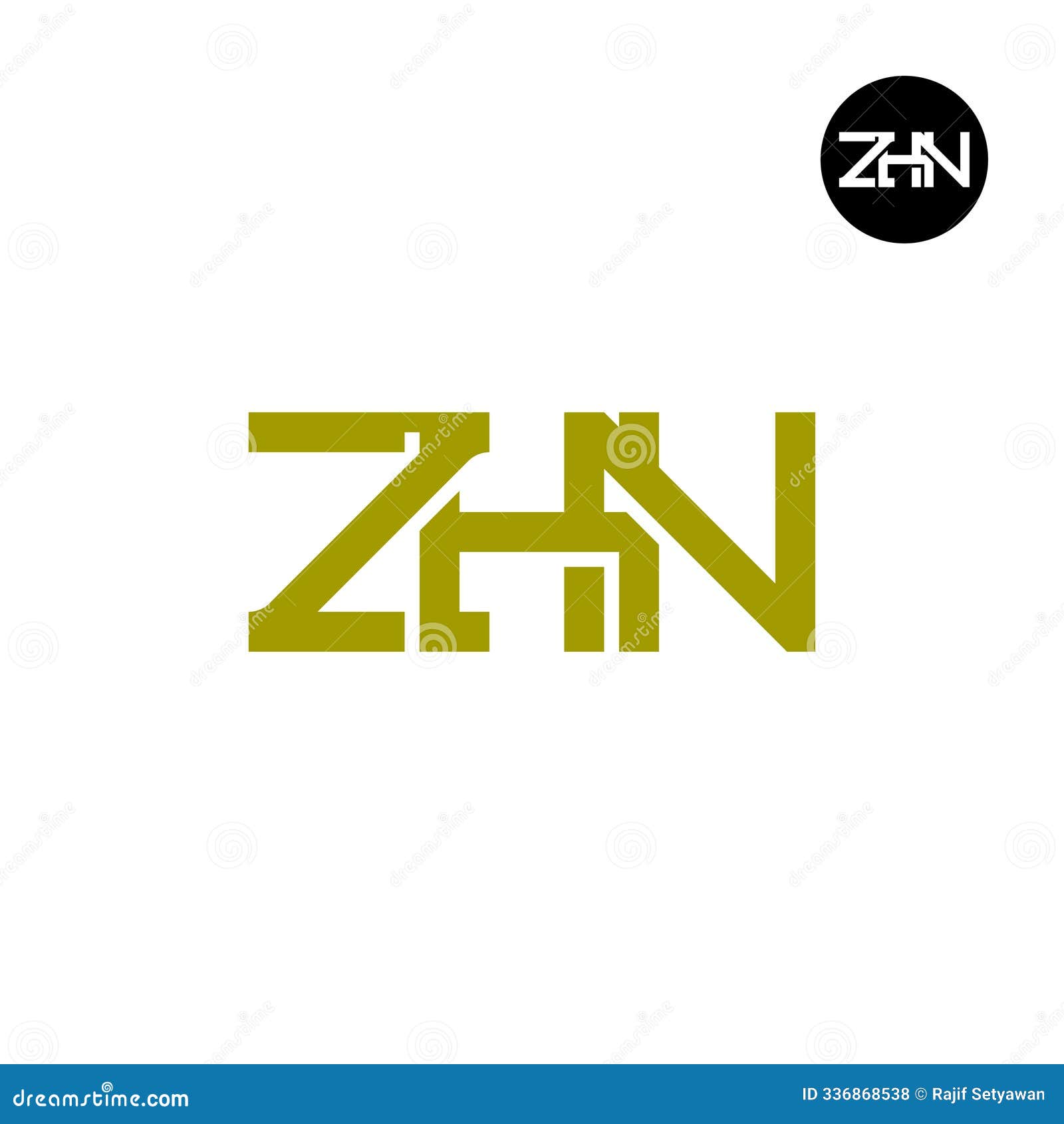 ZHN Logo Letter Monogram Design Stock Vector - Illustration of designs ...