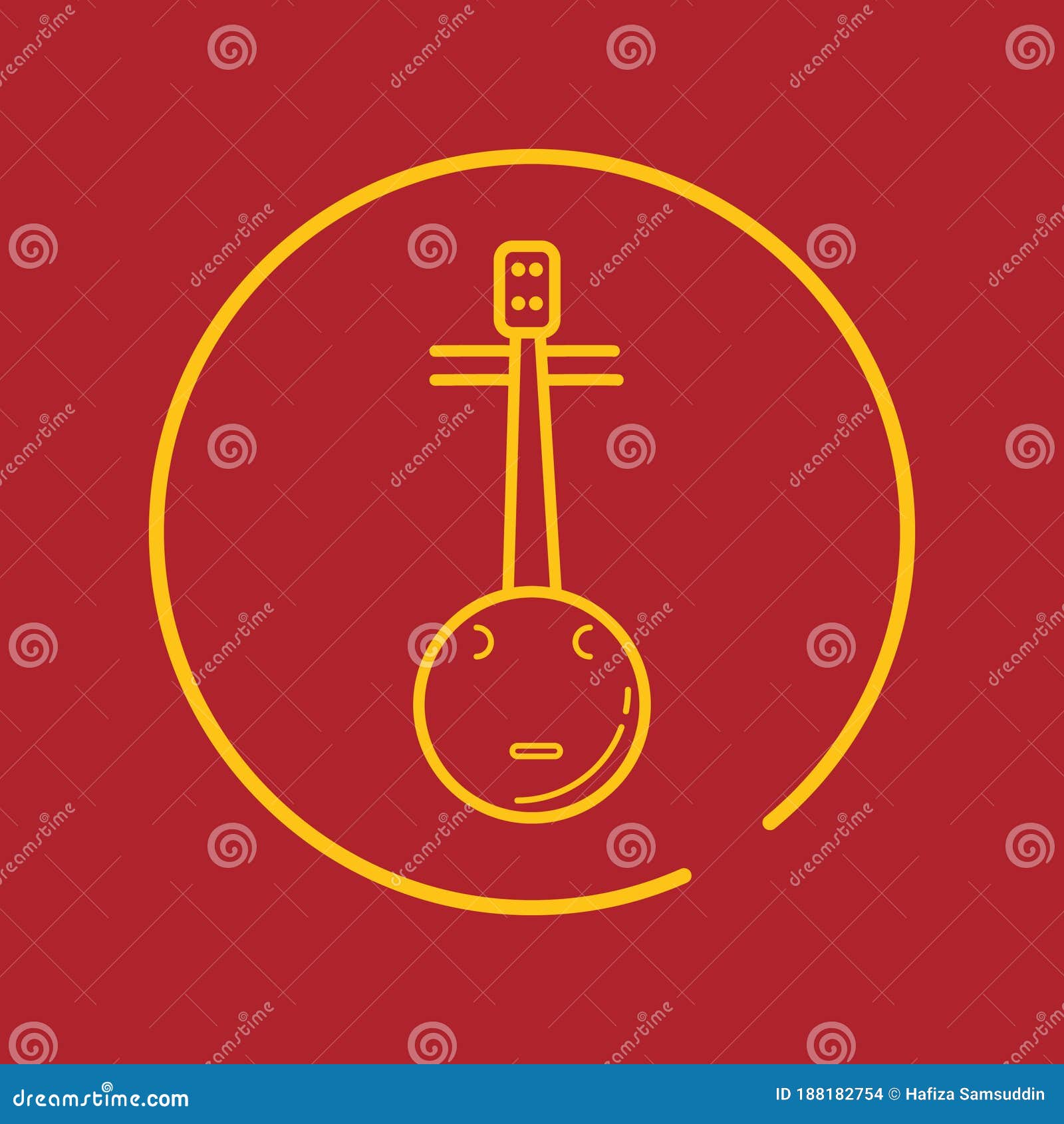 Zhong Ruan. Vector Illustration Decorative Design Stock Vector ...