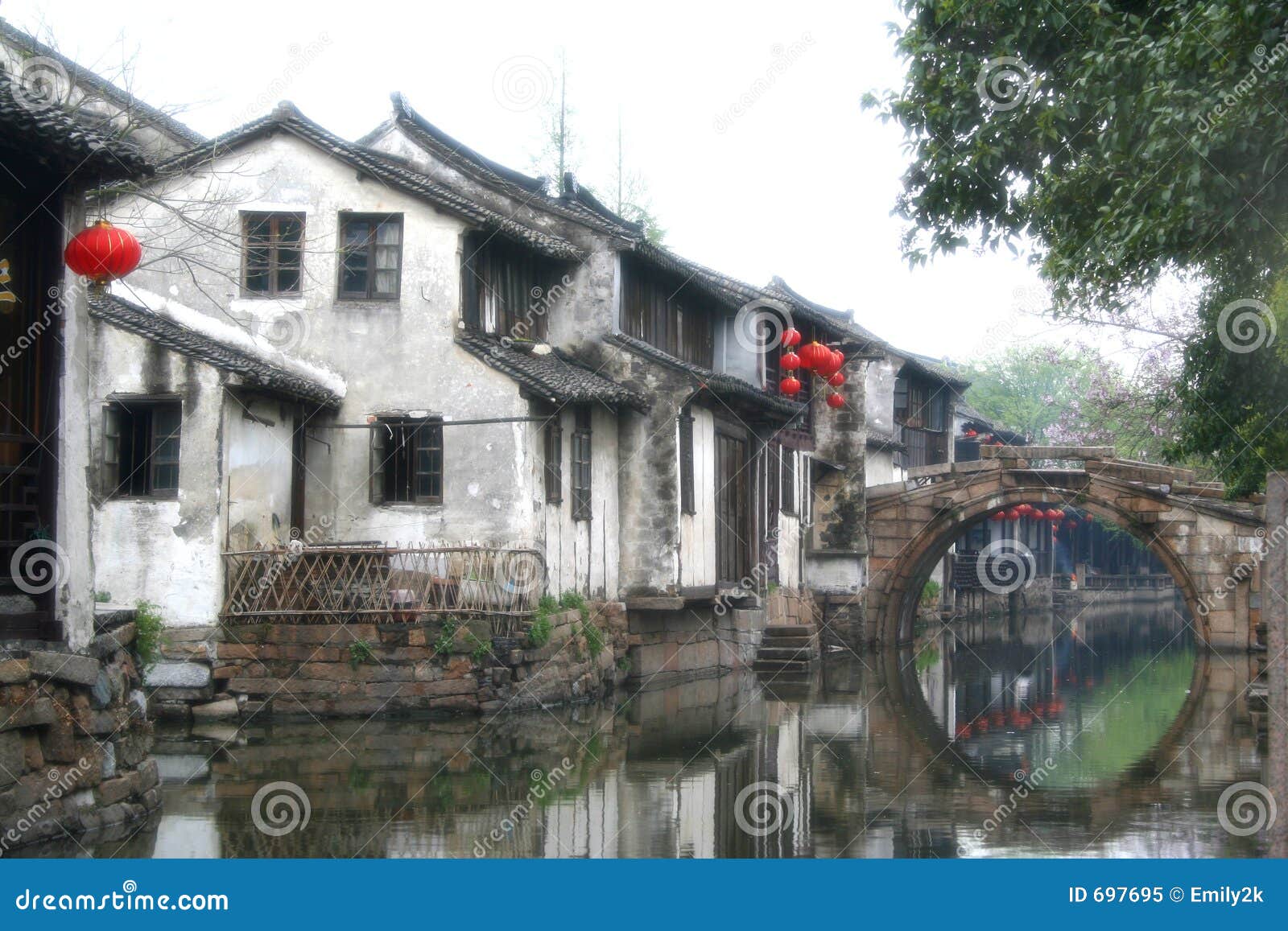 Zhou Zhuang (de Stad Van Zhou) Stock Afbeelding - Image of dynastie ...