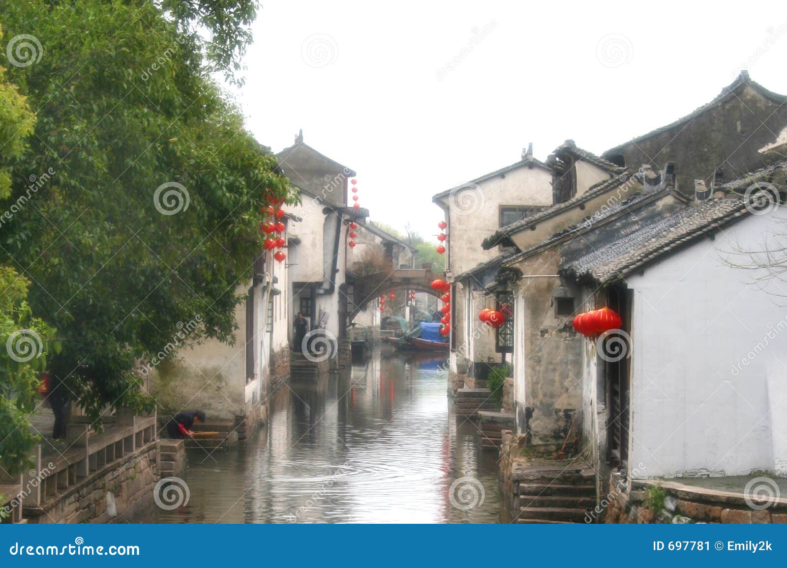 Zhou zhuang (Zhou s Town) stock image. Image of inverted - 697781
