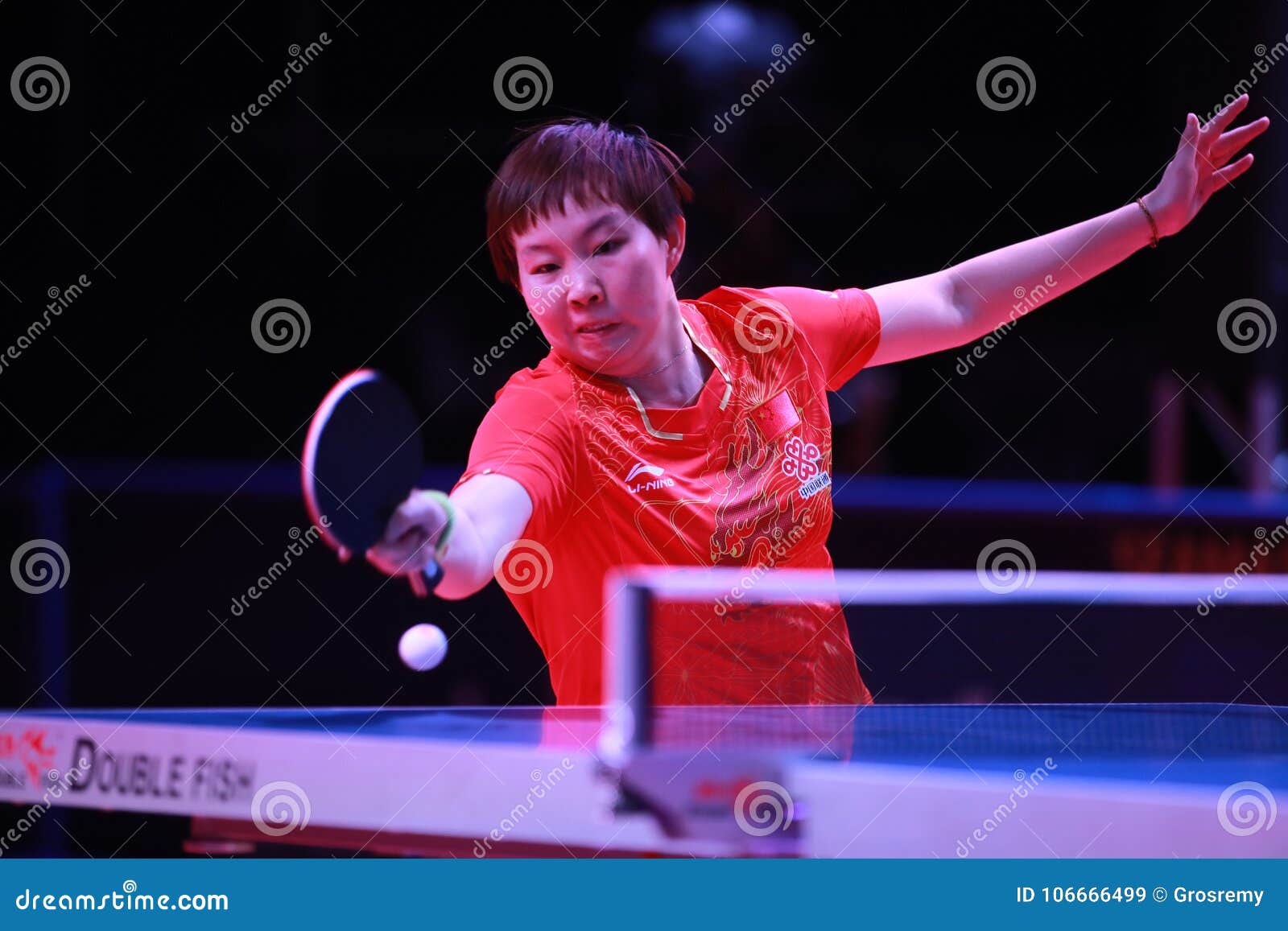 ZHU Yuling Od Porcelanowego Forehanda Obraz Stock Editorial - Obraz ...