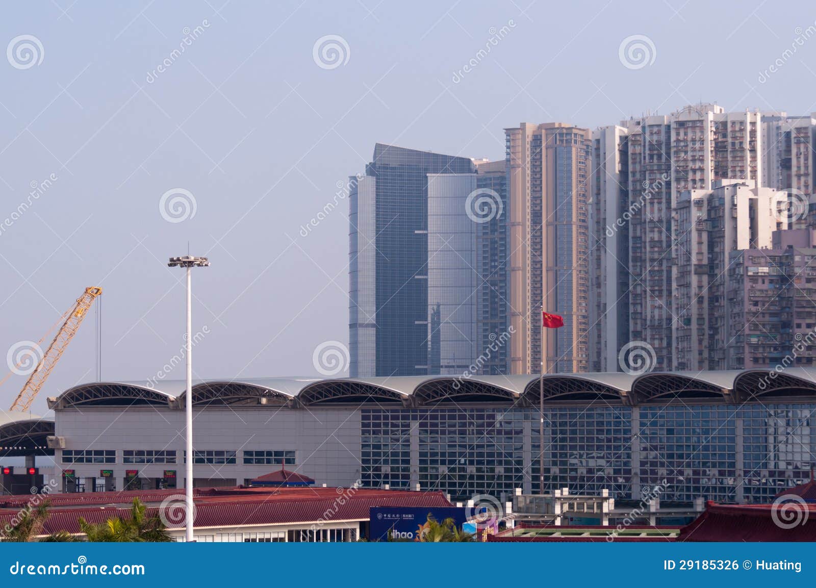 Zhuhai and Macao Port, China Editorial Photo - Image of flag, port ...