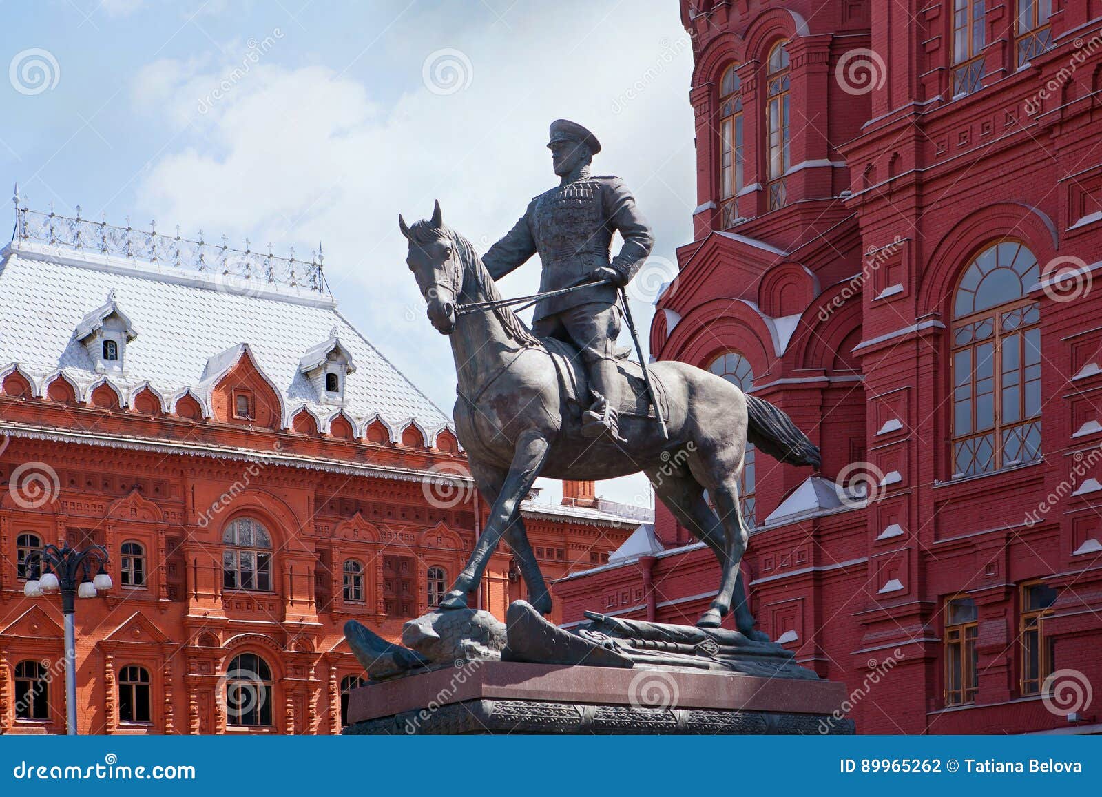 Zhukov Monument. Red Square. Moscow Stock Photo - Image of landmark ...