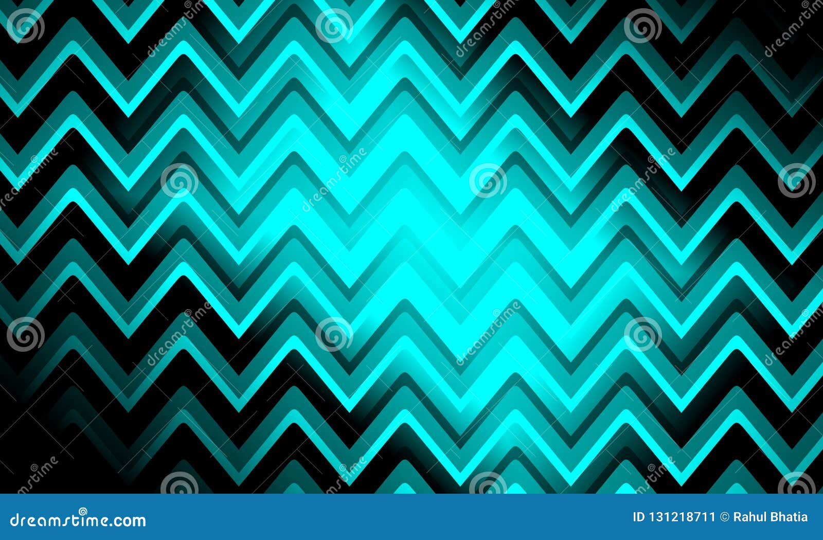 Zic Zac Vector Desine Black Background Stock de ilustración ...