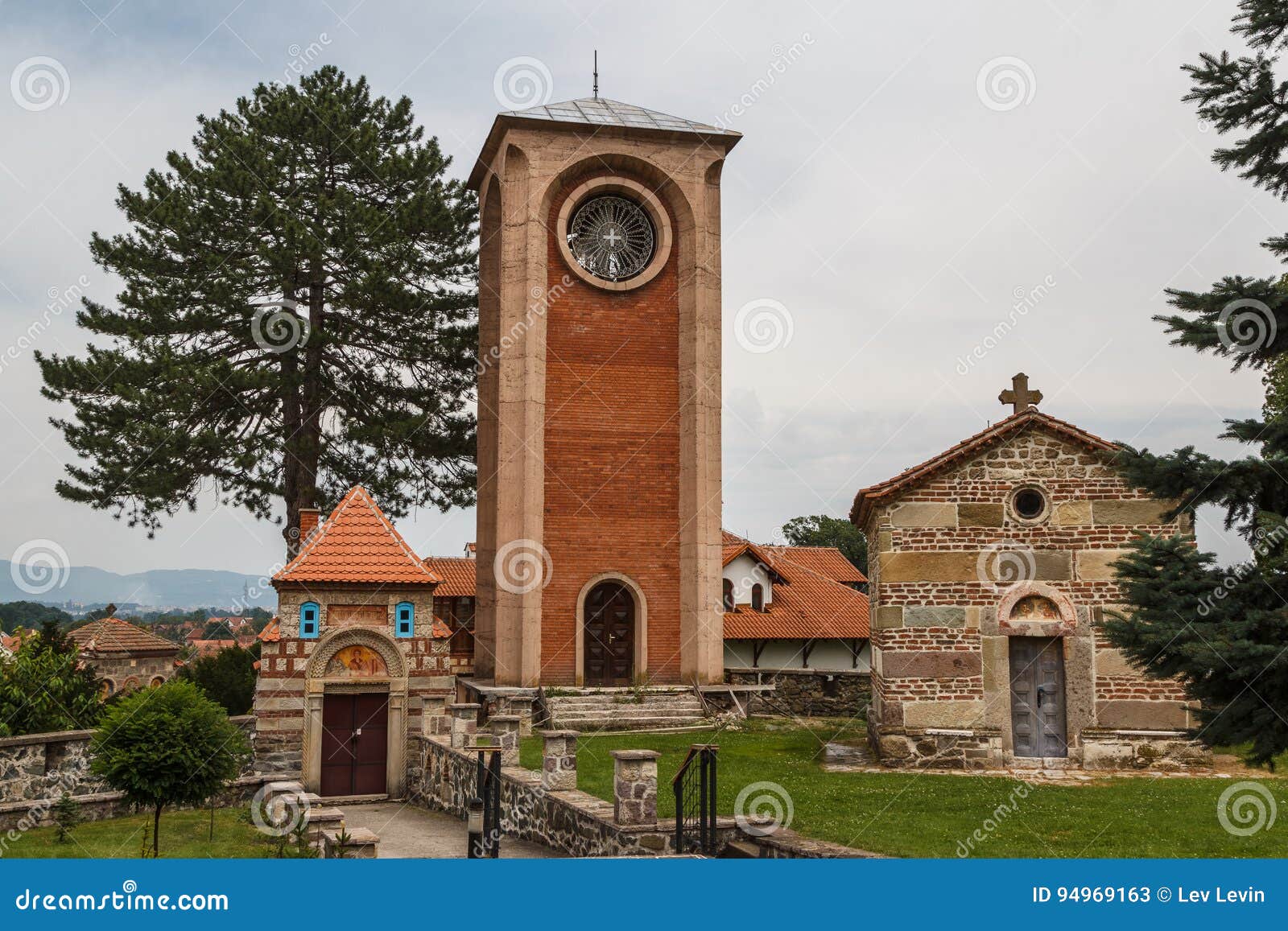 Zica monastery complex stock image. Image of monument - 94969163