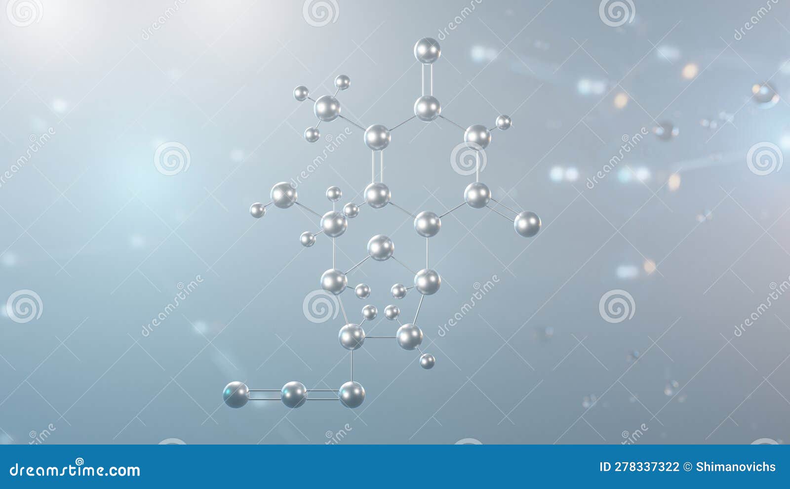 Zidovudine Molecular Structure, 3d Model Molecule, Azidothymidine ...