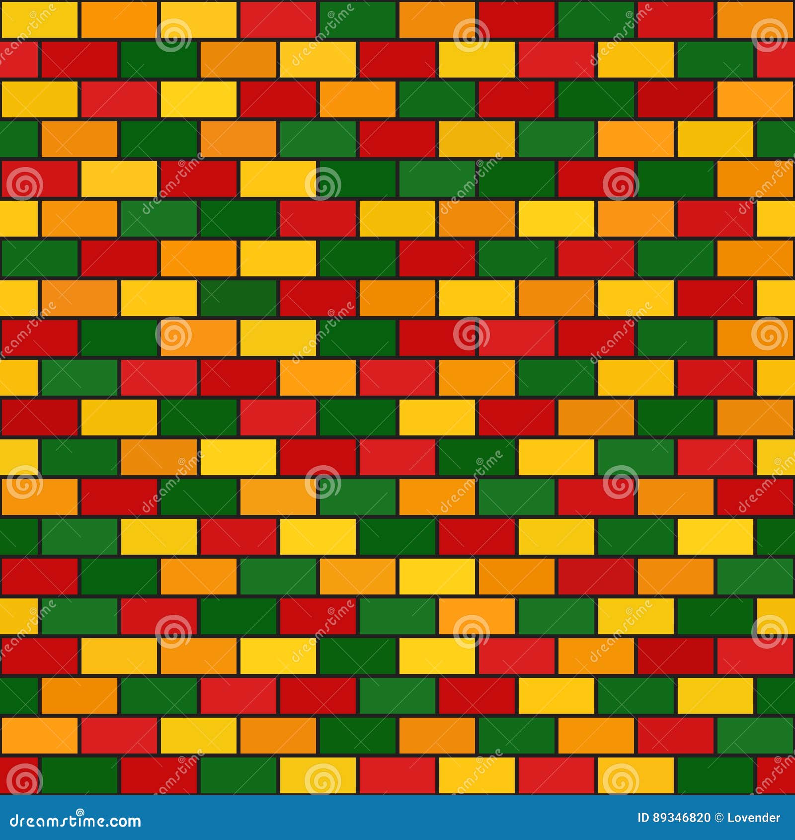 Ziegelsteinmuster Nahtloser Vektorbacksteinmauerhintergrund Vektor ...