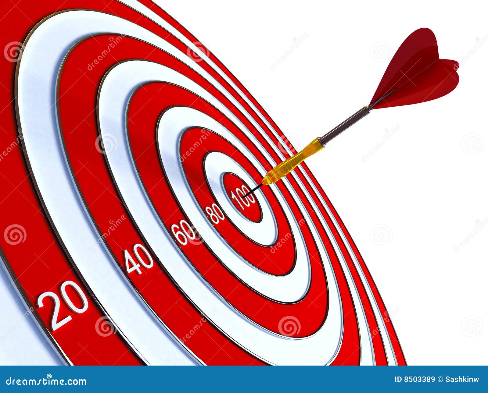 Ziel stock abbildung. Illustration von stier, ziel, zugespitzt - 8503389