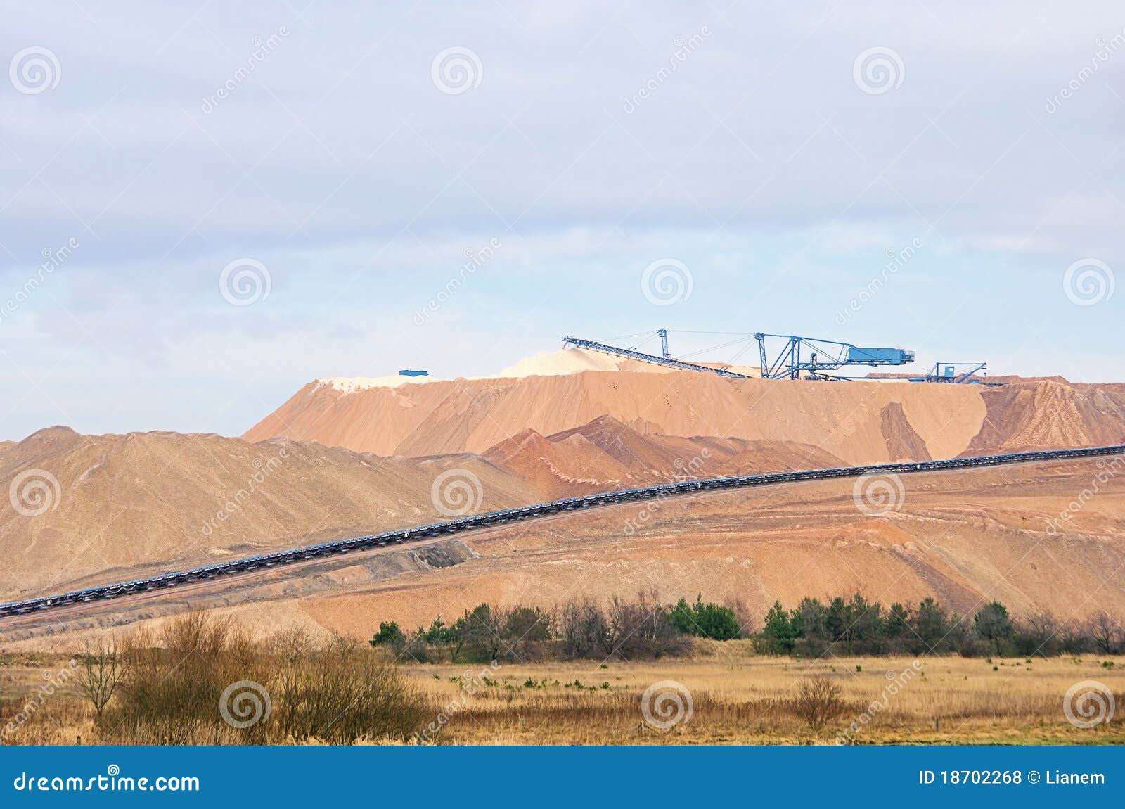 Zielitz potash salt dump stock photo. Image of potash - 18702268