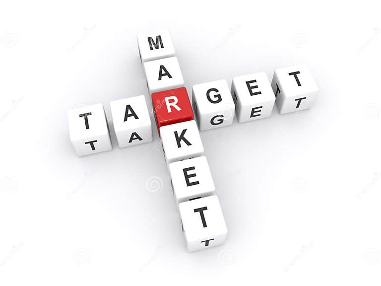 Zielmarkt stock abbildung. Illustration von abnehmer - 38518791