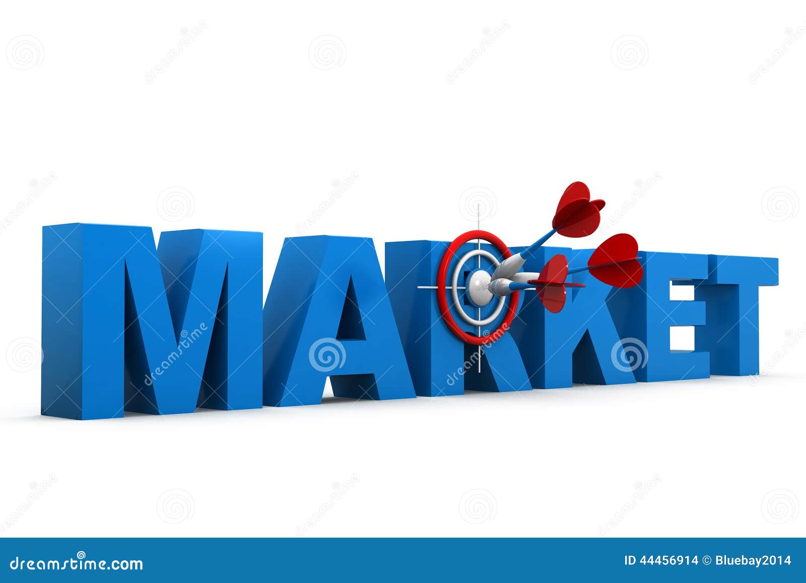 Zielmarkt stock abbildung. Illustration von internet - 44456914