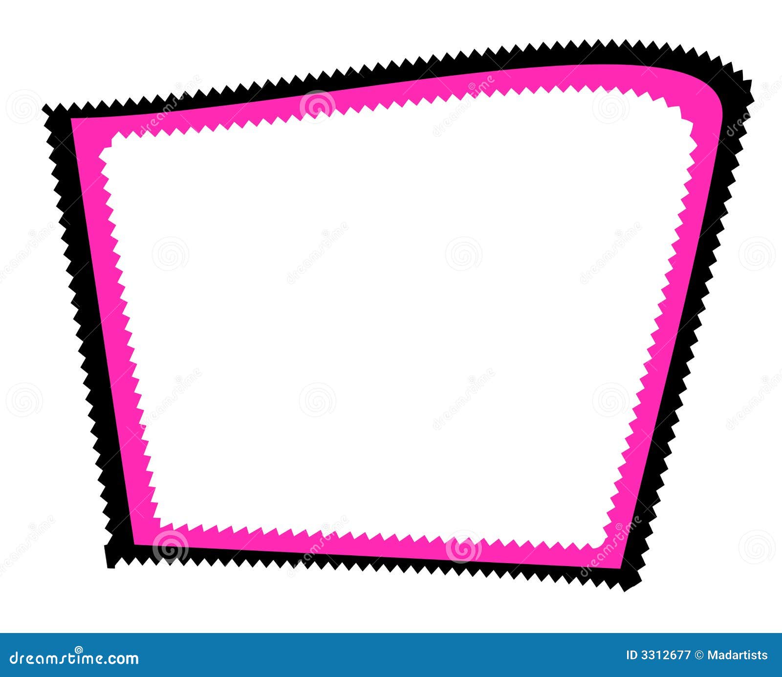 Zig Zag Abstract Border 2 stock illustration. Illustration of ...
