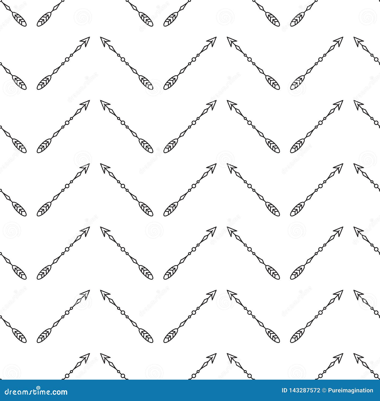 Zig Zag Arrows Seamless Pattern on White Background Stock Vector ... Zig Zag Arrows Seamless Pattern on White Background Stock Vector ...
