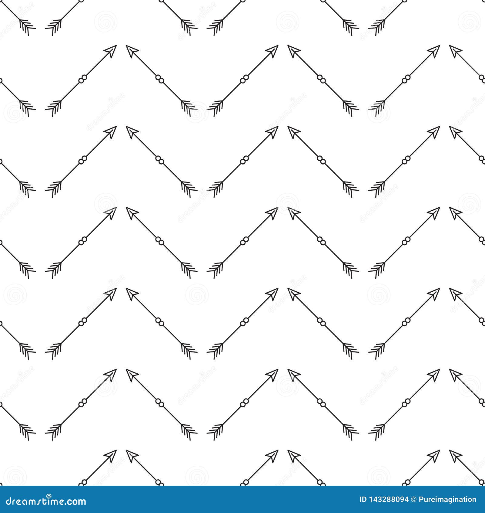 Zig Zag Arrows Seamless Pattern on White Background Stock Vector ... Zig Zag Arrows Seamless Pattern on White Background Stock Vector ...
