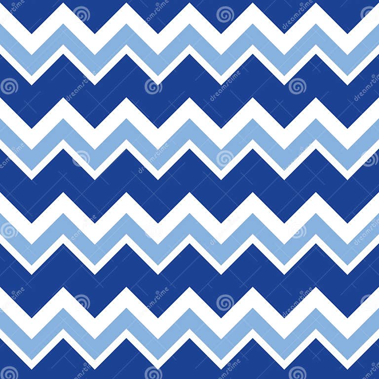 Zig Zag Blue White Texture with a Seamless Pattern. Universal Delicate ...