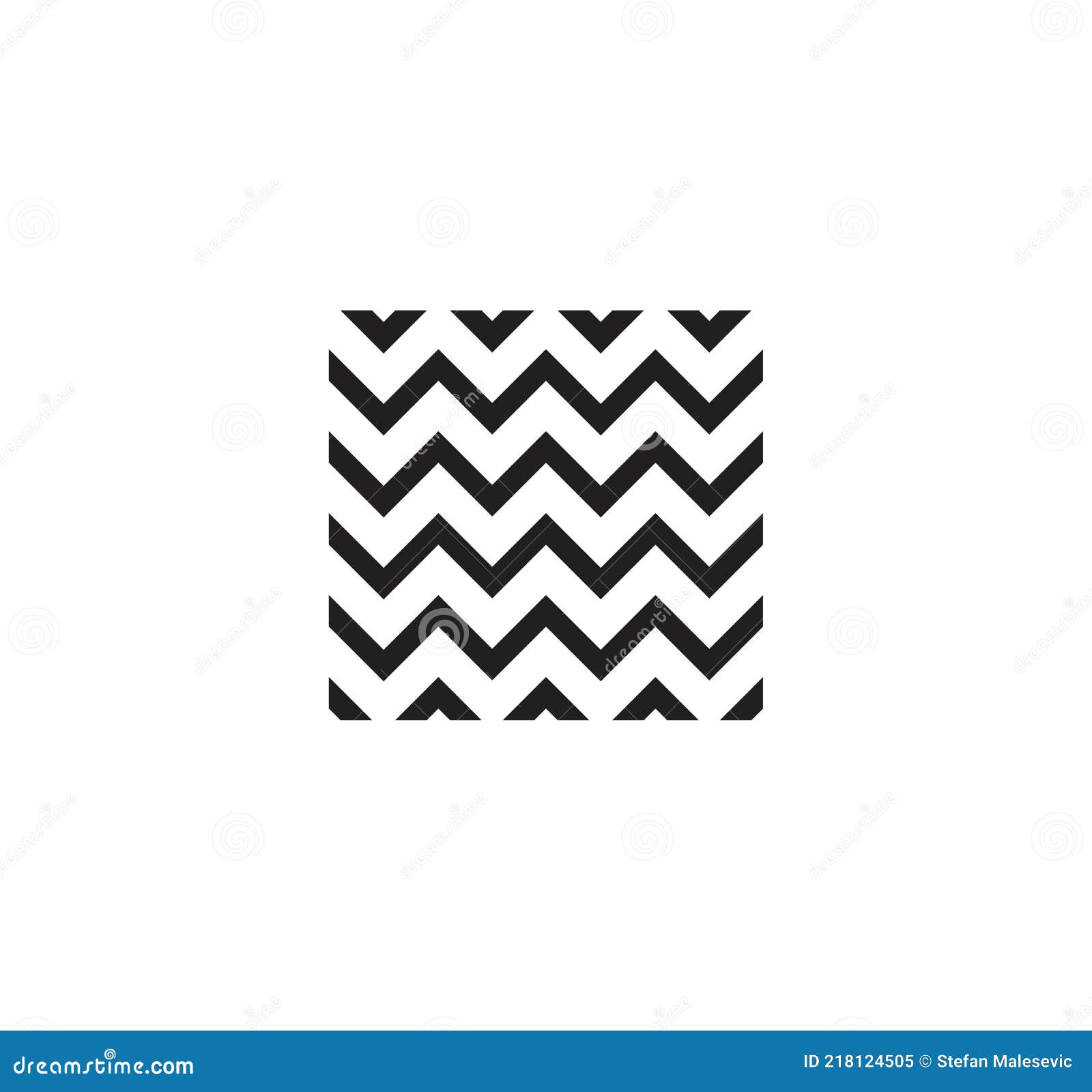 Zig zag pattern stock vector. Illustration of black - 218124505
