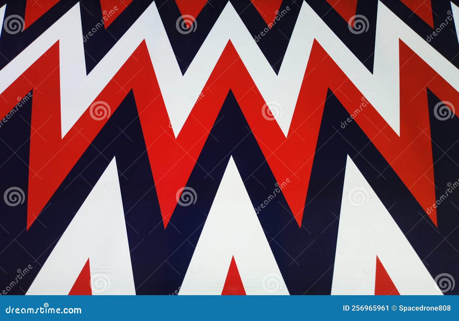 Zig Zag Red and Navy Blue Patterns Background Stock Illustration ...