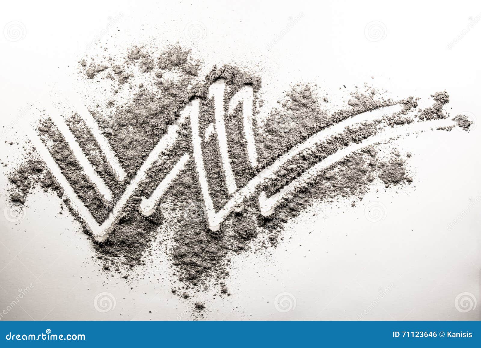 Ash, Dust, Sand Or Dirt On A Pile As Death, Cremation Remains, B Stock ...