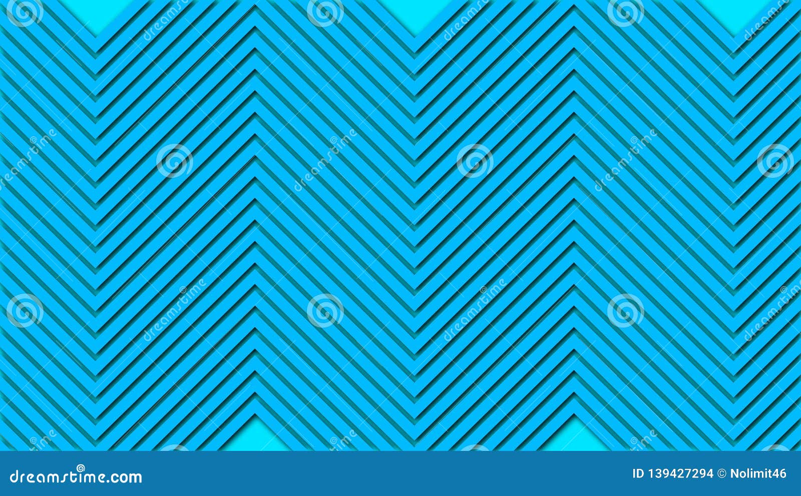 Zig Zag Shapes with Horizontal Lines, Bright Festive Stripes, Sharp and ...
