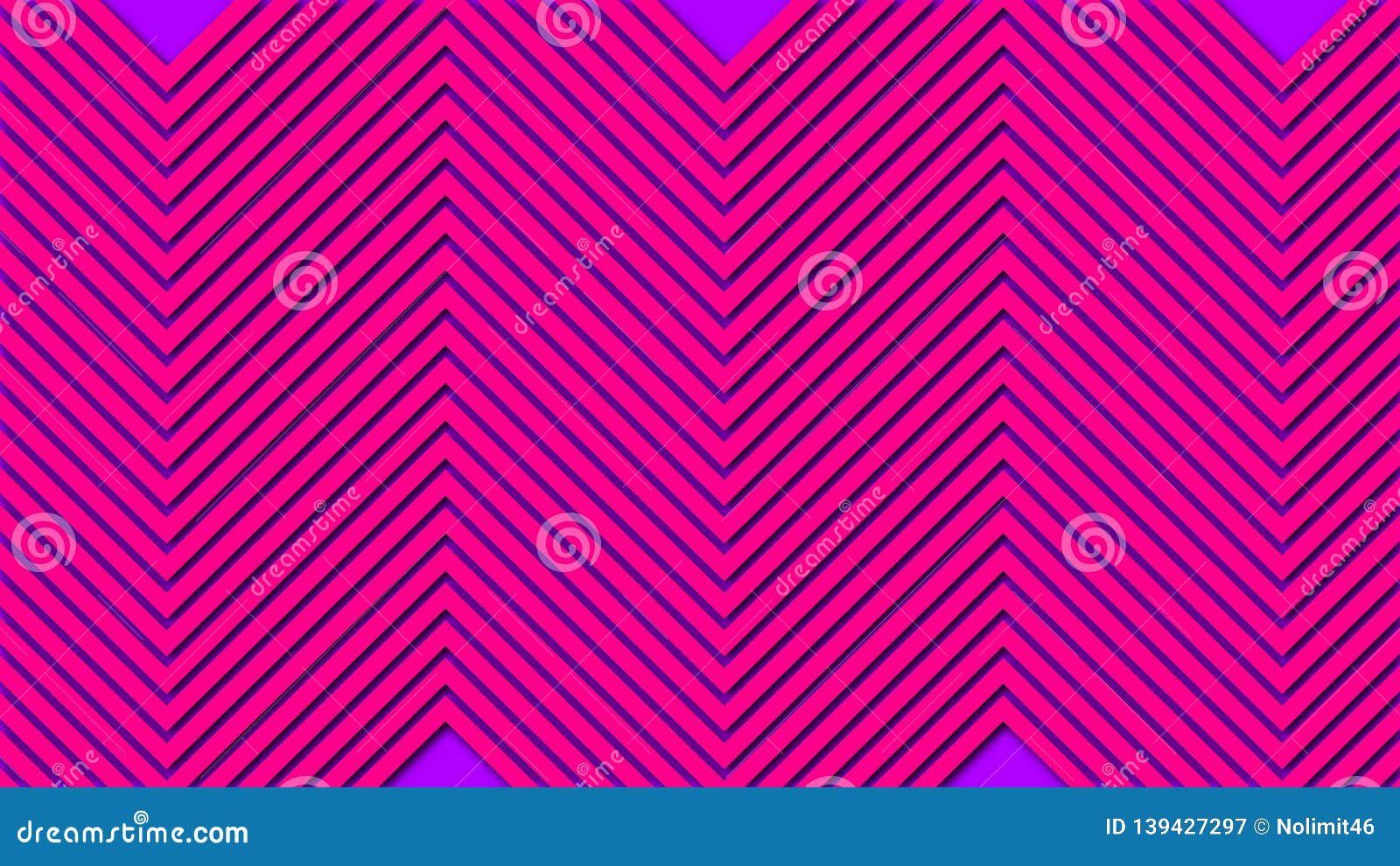 Zig Zag Shapes with Horizontal Lines, Bright Festive Stripes, Sharp and ...