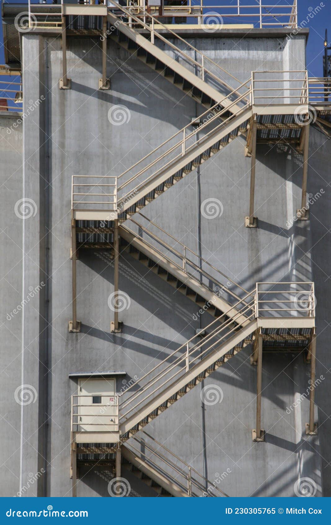 Zig Zag Stairs stock image. Image of exterior, line - 230305765