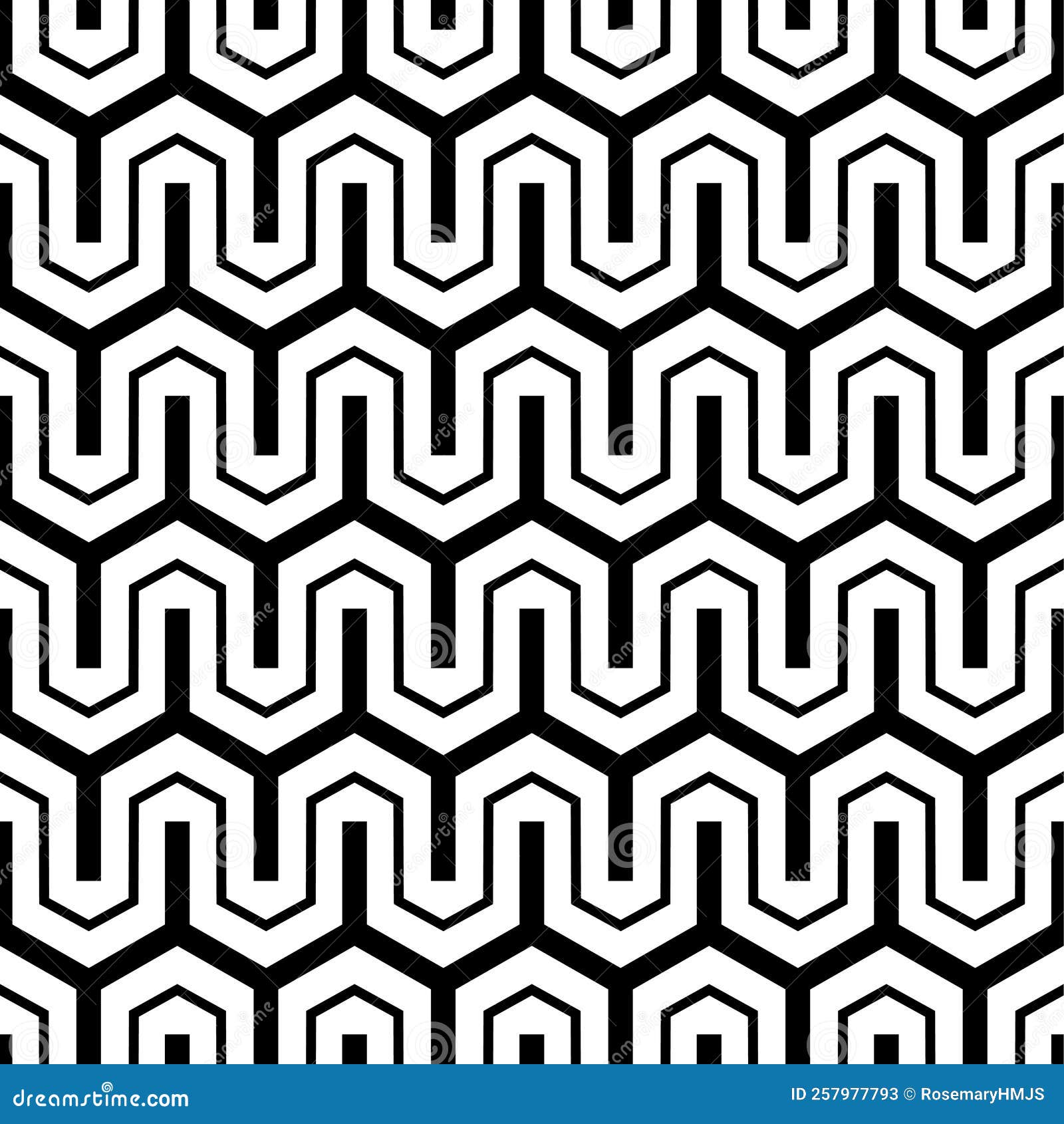 Ziggurat Pattern with Mixed Stripes Stock Vector - Illustration of ...