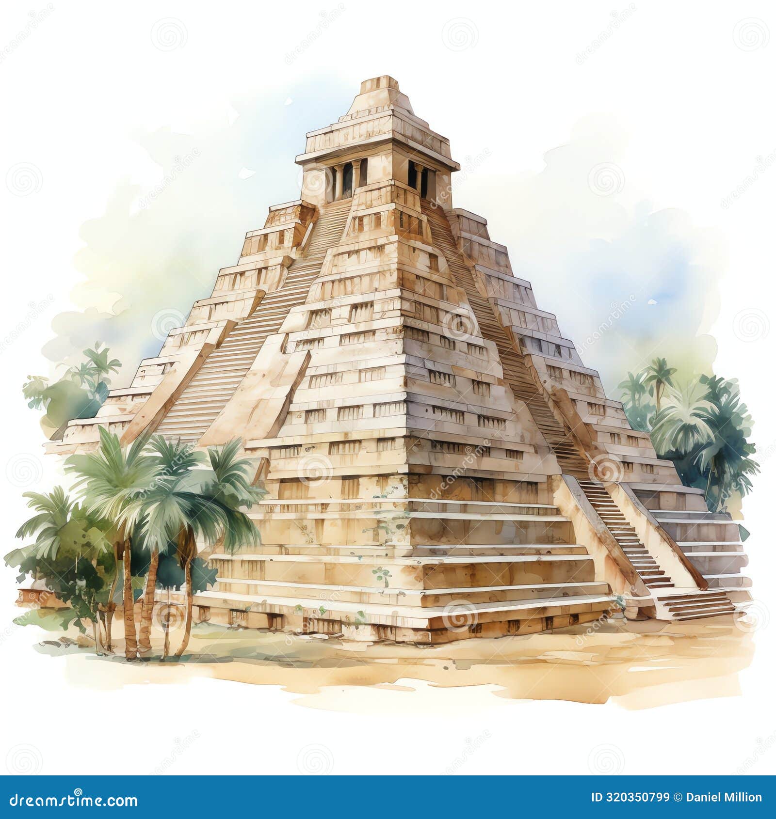 Ziggurat A Stepped Temple Tower As A Prominent Architectural Feature ...