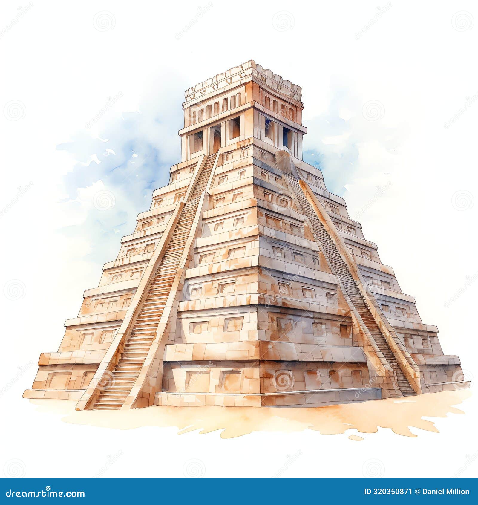 Ziggurat A Stepped Temple Tower As A Prominent Architectural Feature ...