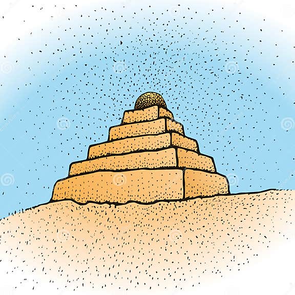 Ziggurat (vector) stock vector. Illustration of artistic - 6608727