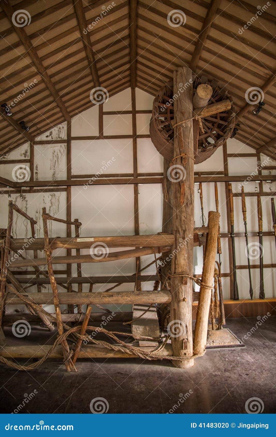 Zigong Salt Museum Display Rack Ancient Sinking Atoll Editorial Image ...