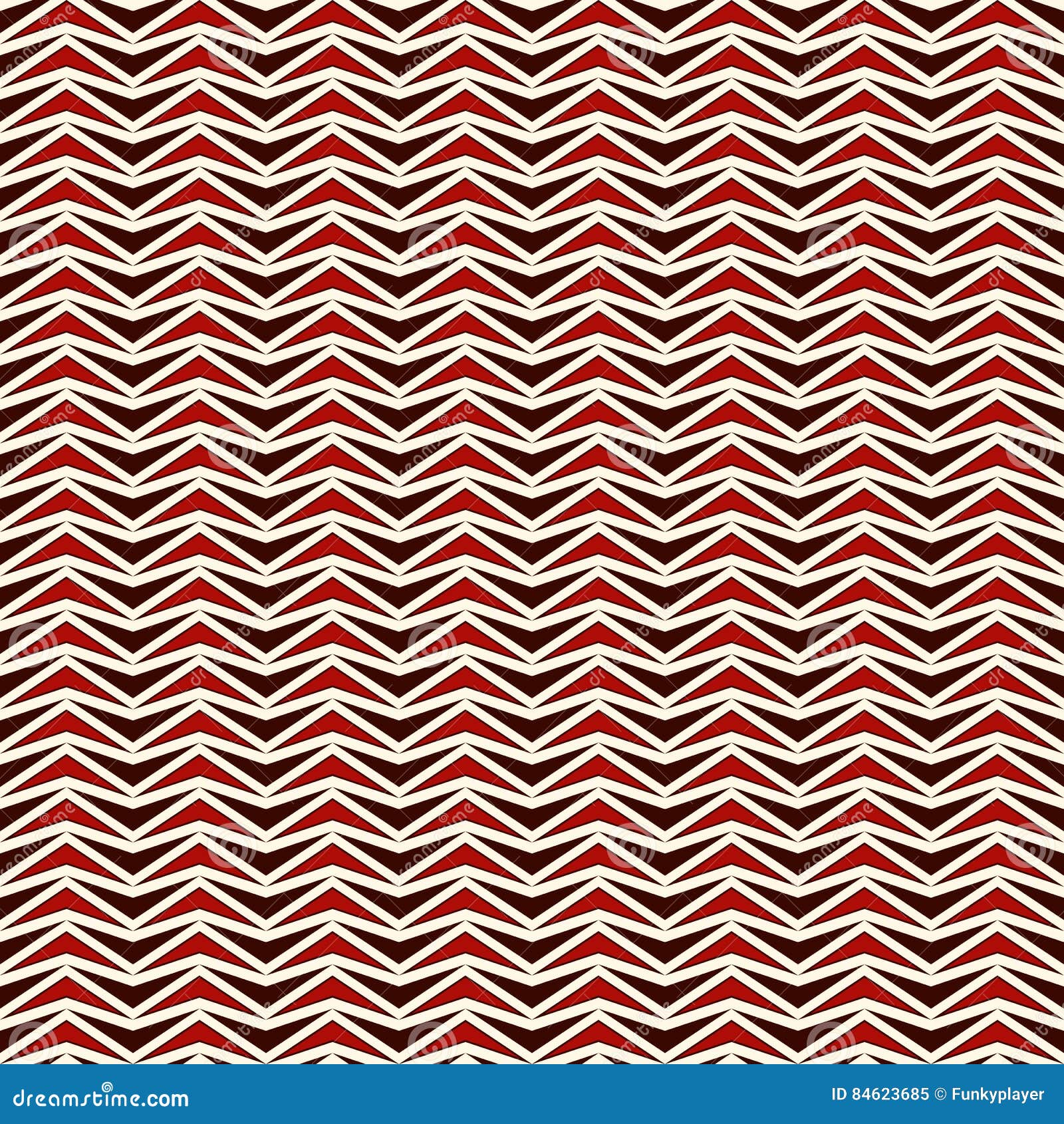 Zigzag Abstract Background. Red Colors Seamless Pattern with Repeated ...