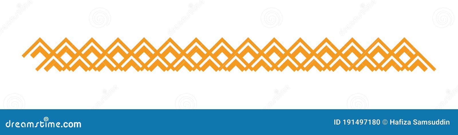 Zigzag Border Design. Vector Illustration Decorative Design Stock ...