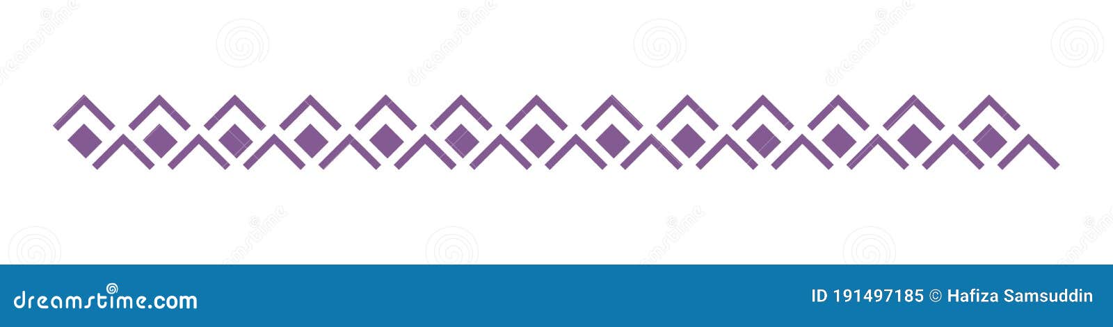 Zigzag Border Design. Vector Illustration Decorative Design Stock ...