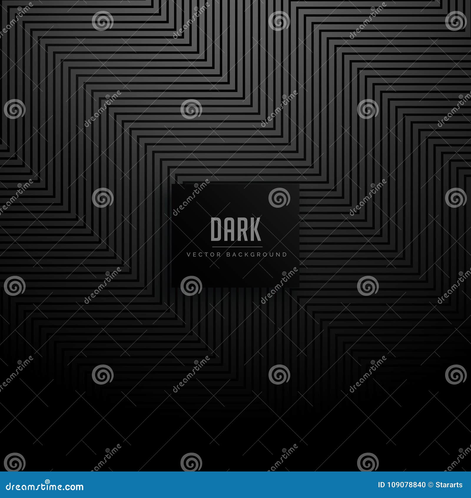 Zigzag Diagonal Lines Pattern Black Dark Background Stock Vector - Illustration of clean ...