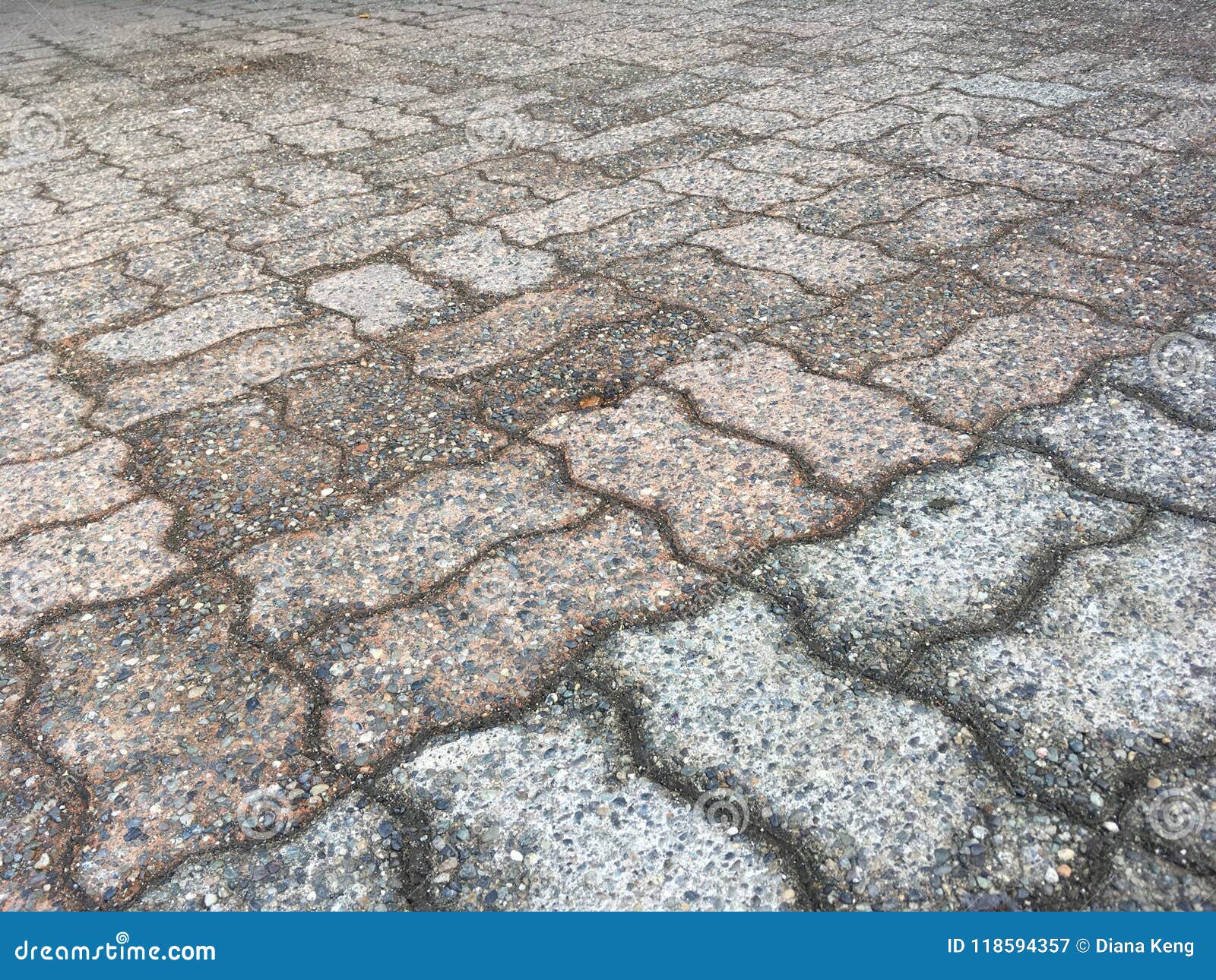 Interlocking Pavement Blocks Stock Image - Image of coloured, grey ...