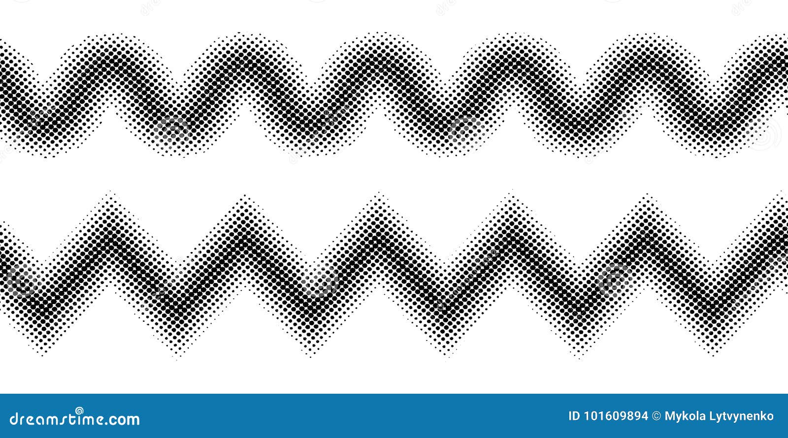 Zigzag Halftone Effect Vector Zig Zag Dots Halftone Pattern Design