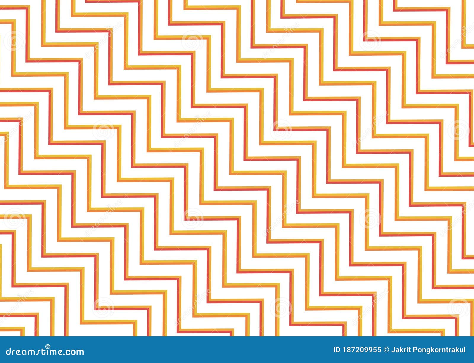 Zigzag Line Pattern Modern Design Color Yellow and Orange Style Stock ...