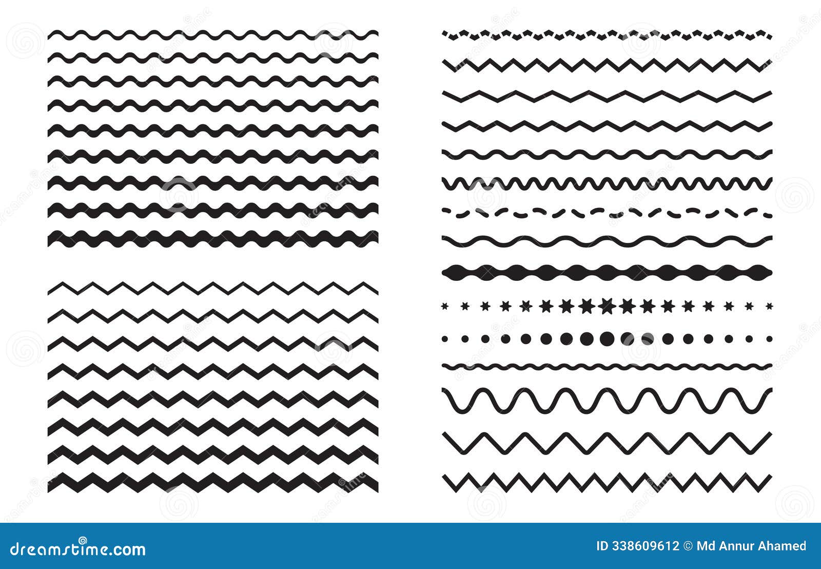 Zigzag Line Silhouette, Zigzag Vectors, Wave Line Vector, Wave Line ...