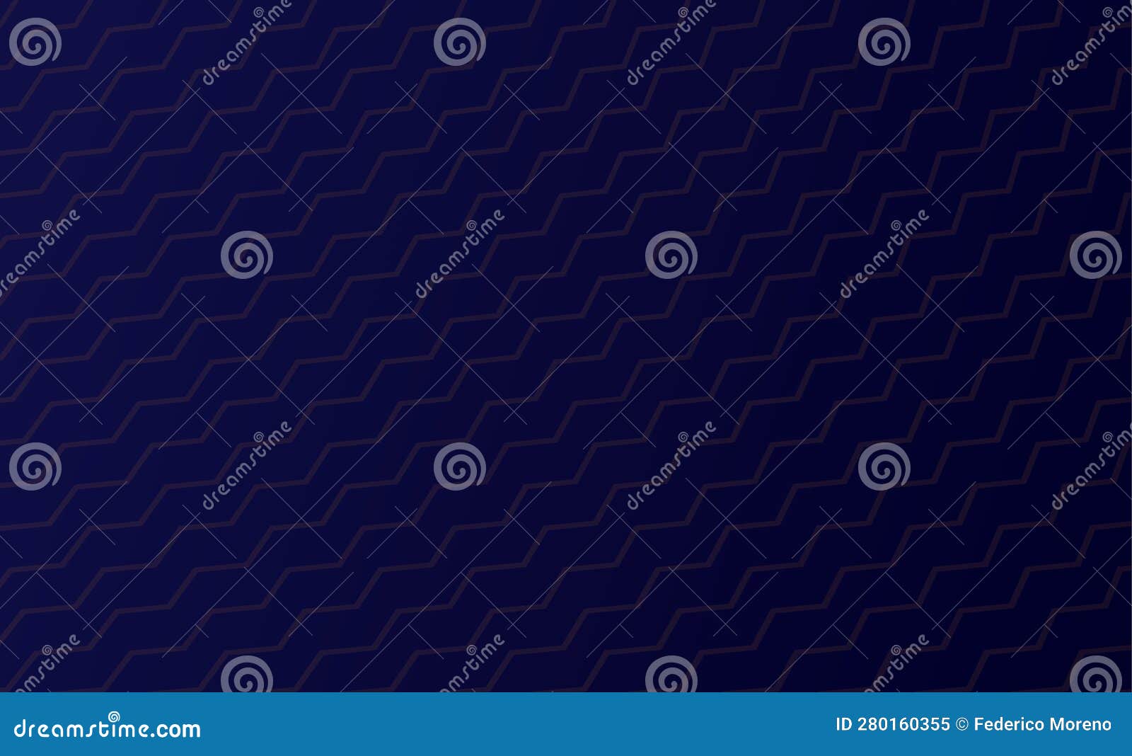 Zigzag Lines Over Blue Gradient Background. Abstract Illustration Stock ...