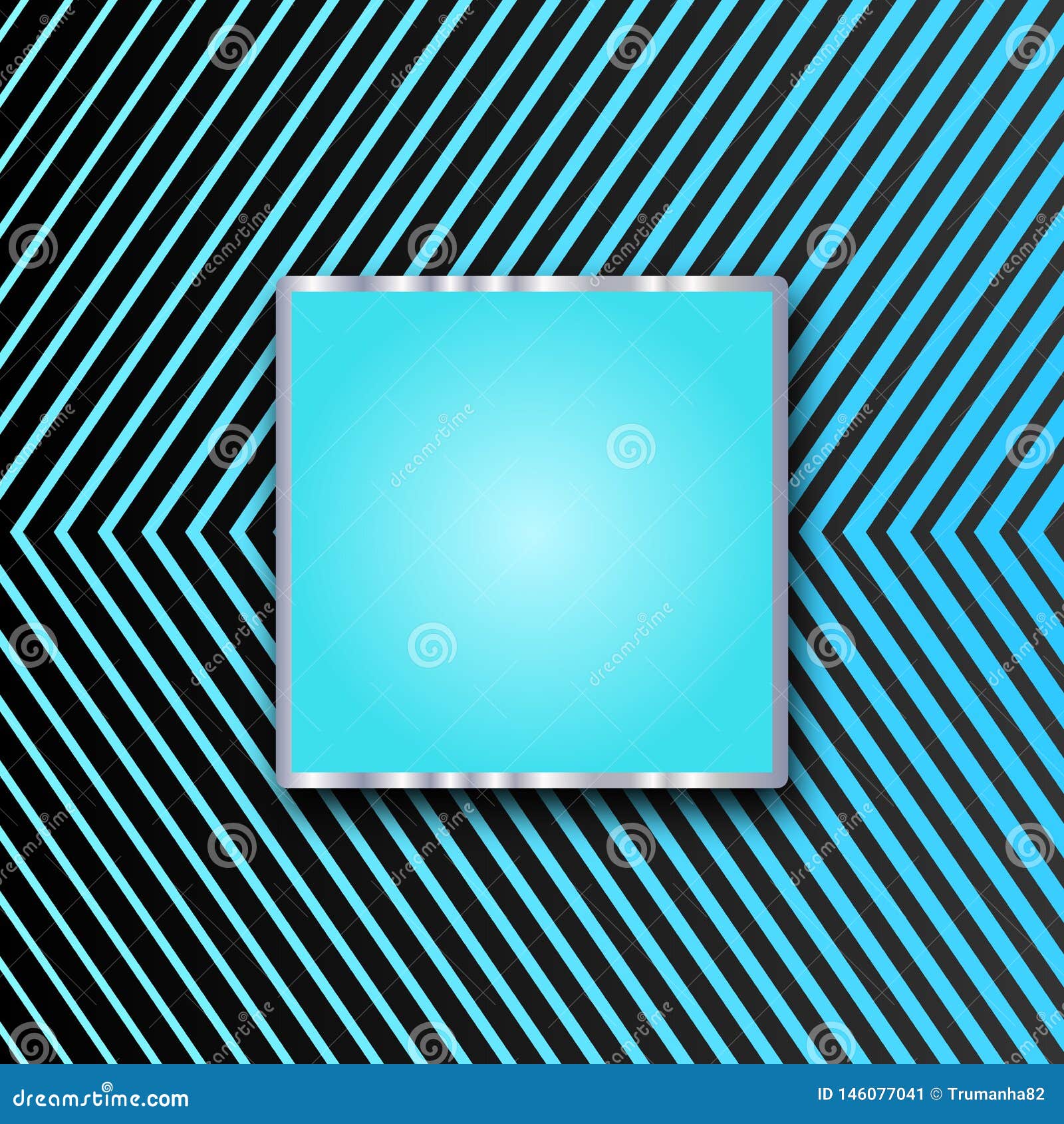 Abstract Symmetric Blue Lines Texture in Black Background Stock Vector ...