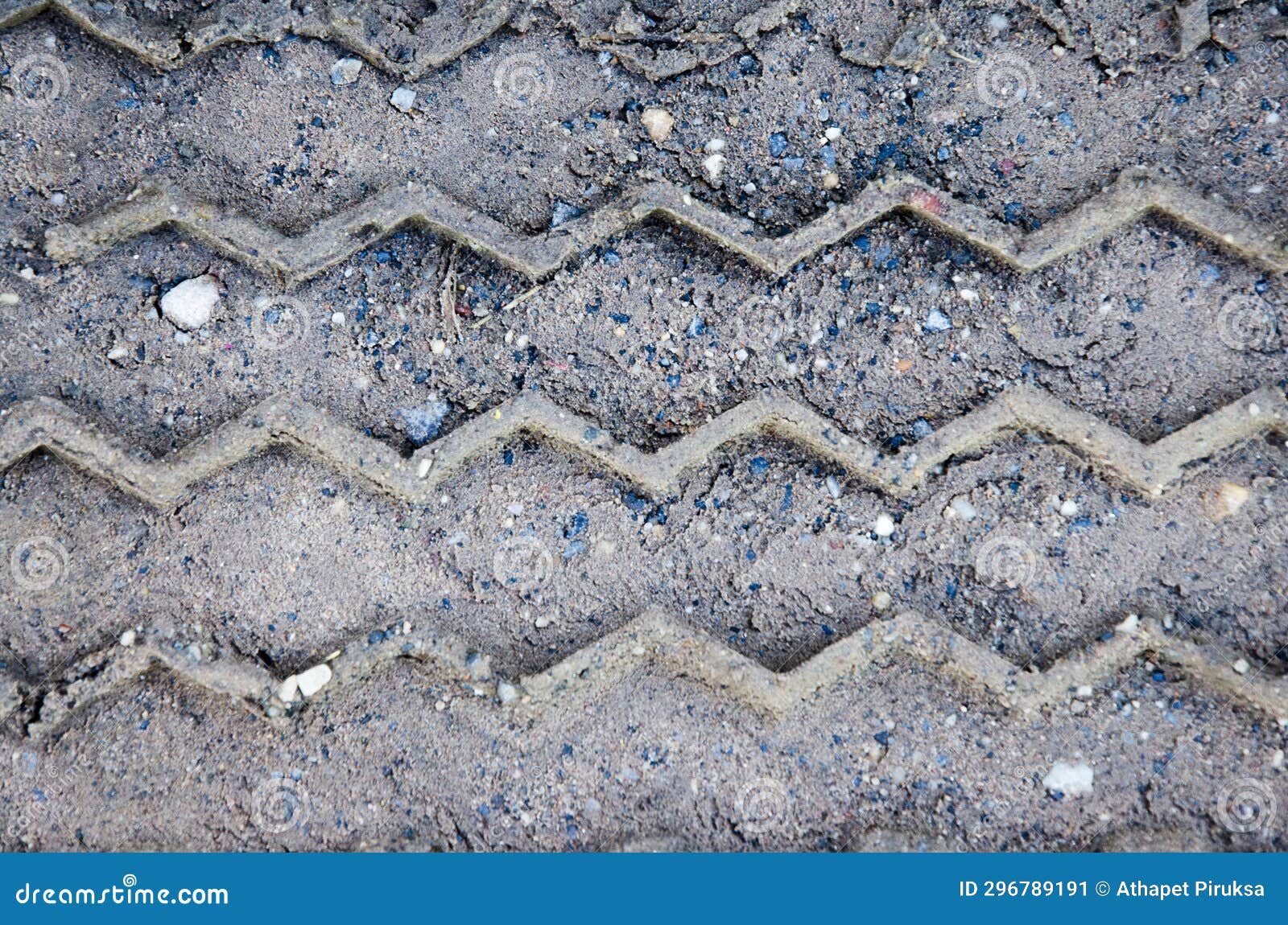 Zigzag Lines of Tire Marks on the Ground Stock Image - Image of texture ...