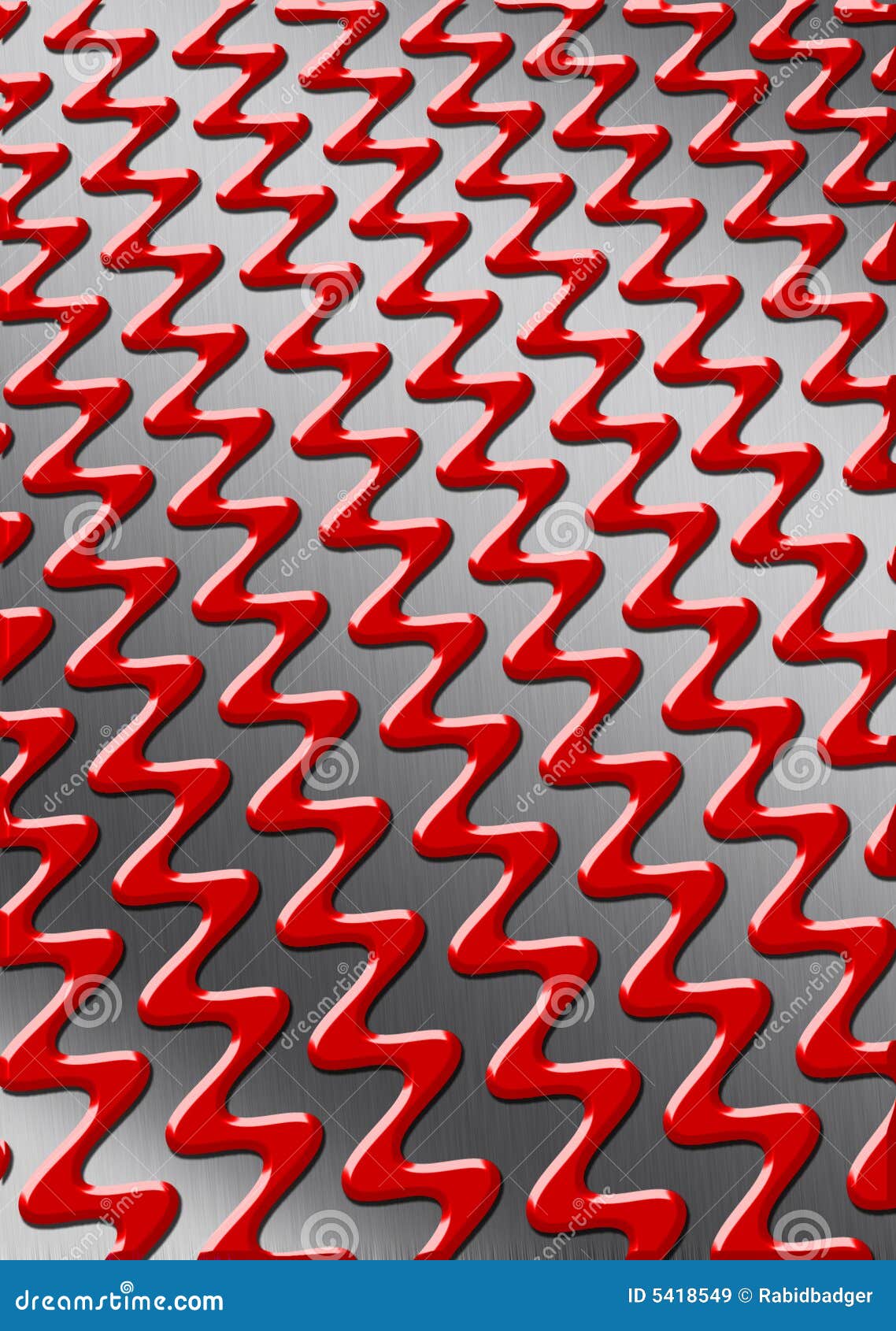 Zigzag Metal Portrait Picture. Image: 5418549