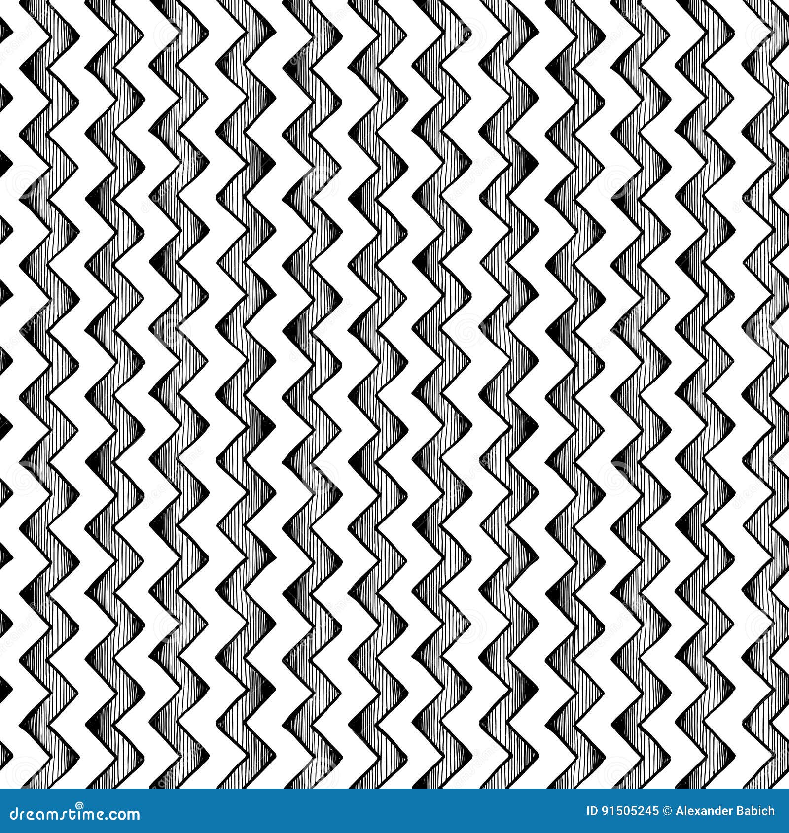 Zigzag parallel lines stock vector. Illustration of engraving - 91505245