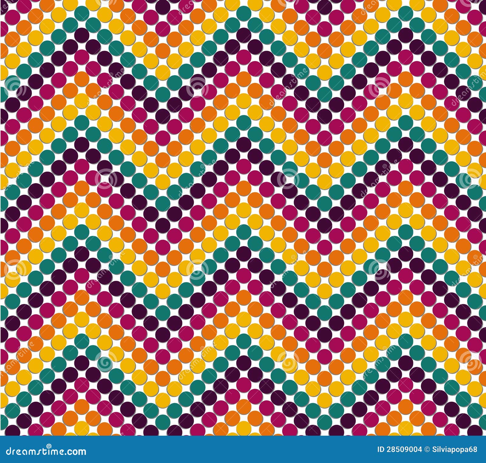 Zigzag Pattern in Cute Color Stock Illustration - Illustration of retro ...