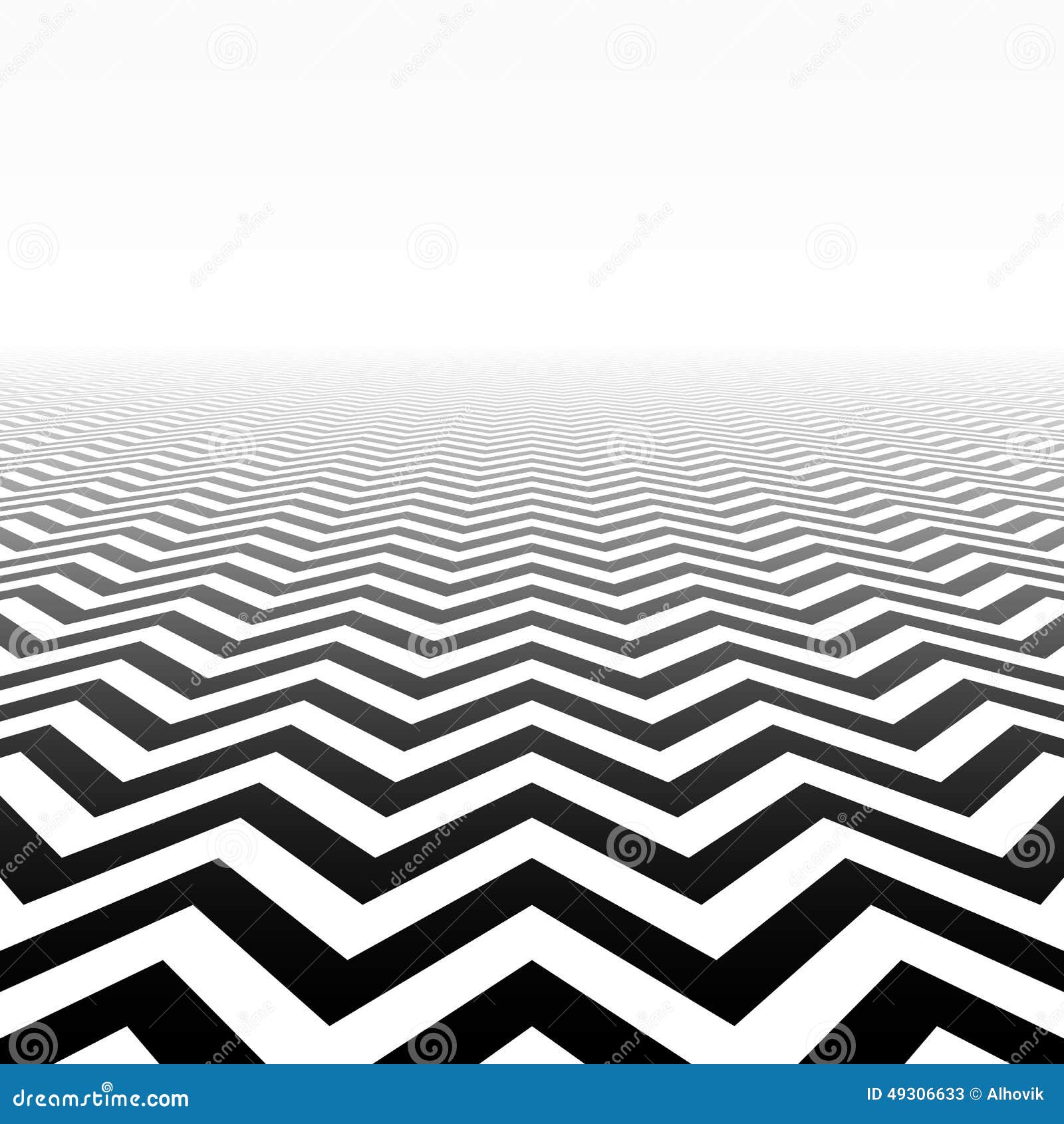 Zigzag pattern perspective stock vector. Illustration of simplicity ...