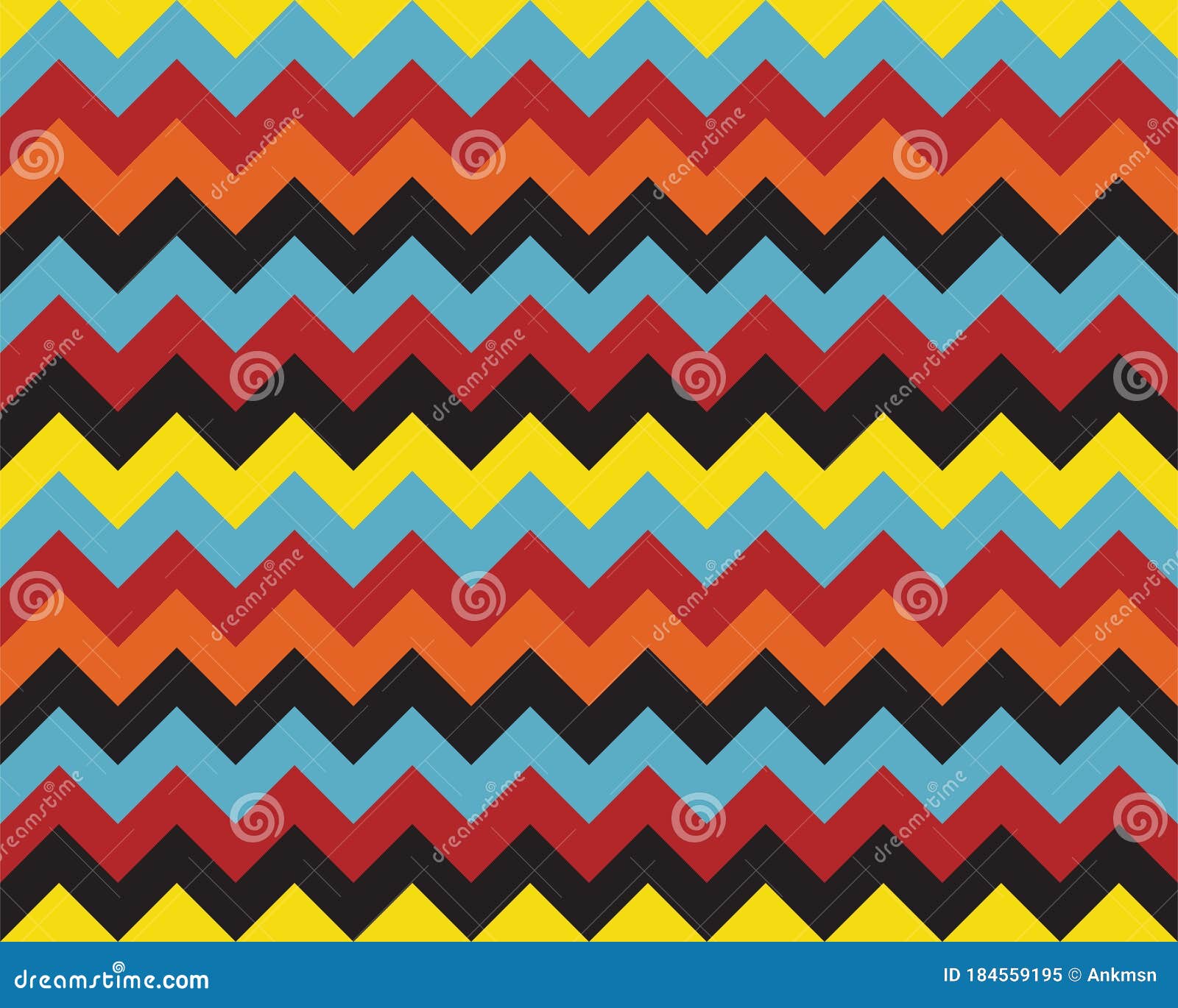 Zigzag Pattern Seamless. Zig Zag Background Color Stock Vector ...
