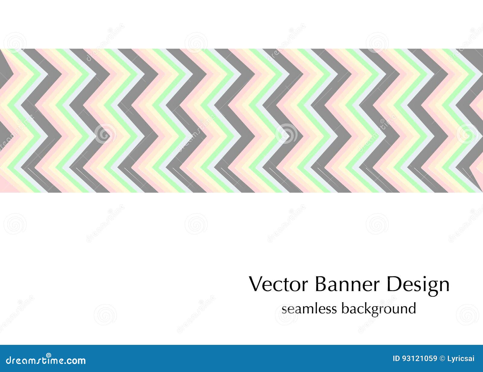 Zigzag Retro Fashion Banner Stock Vector - Illustration of pattern ...