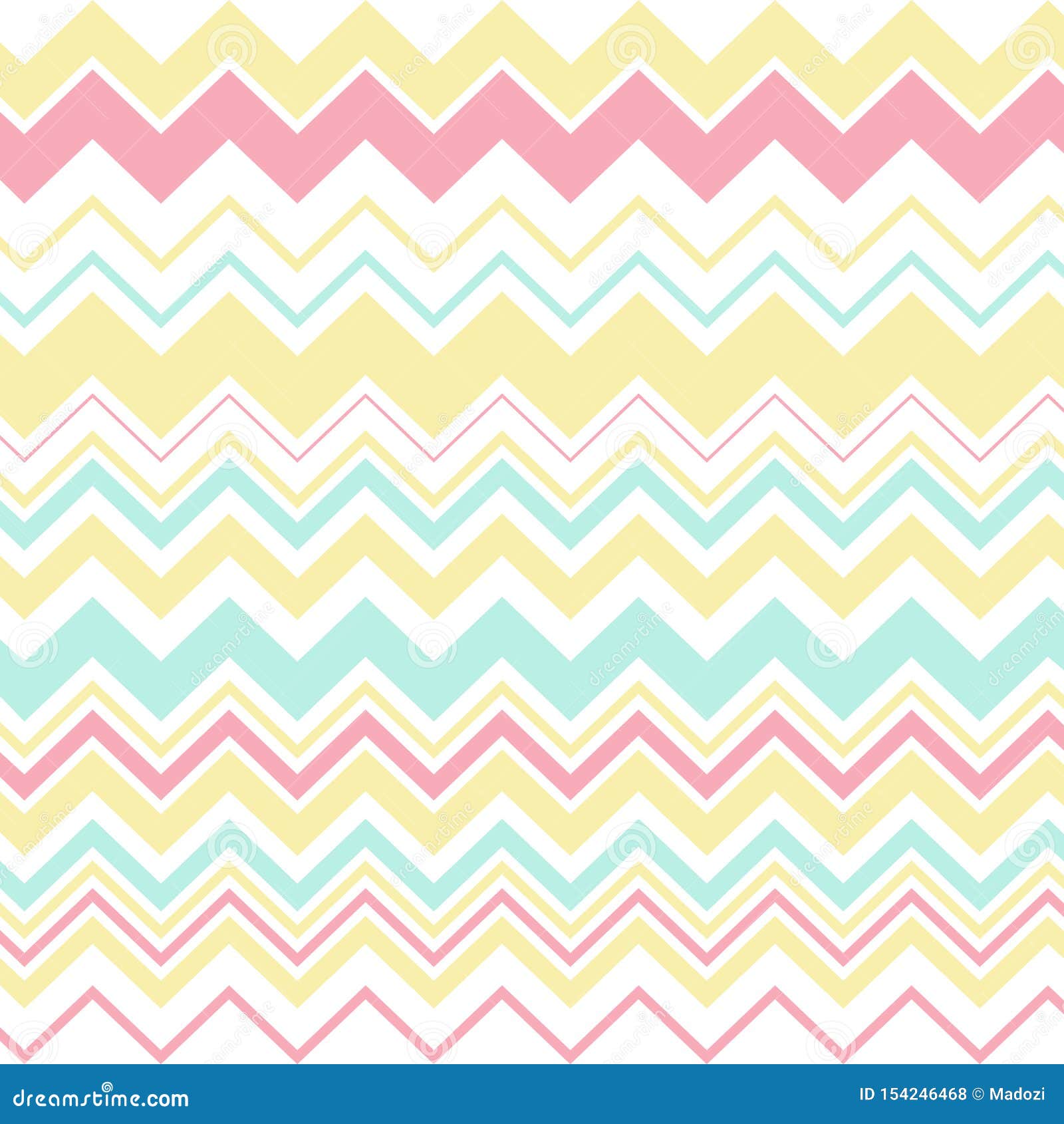 Zigzag Stripe Pattern, Pastel Colors Stock Vector - Illustration of ...