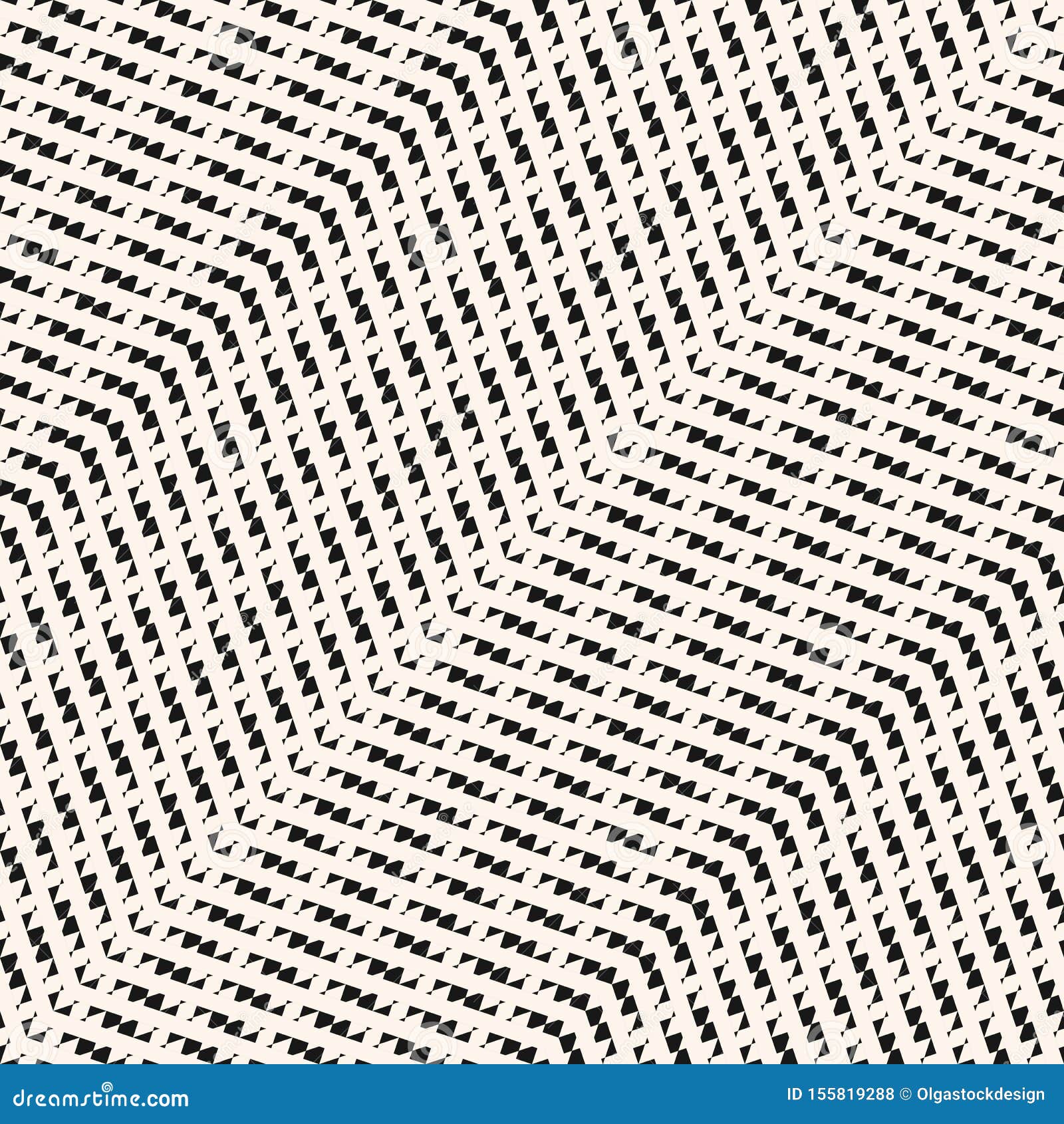 Vector Zig Zag Stripes Seamless Pattern. Diagonal Chevron Geometric Texture Stock Vector ...
